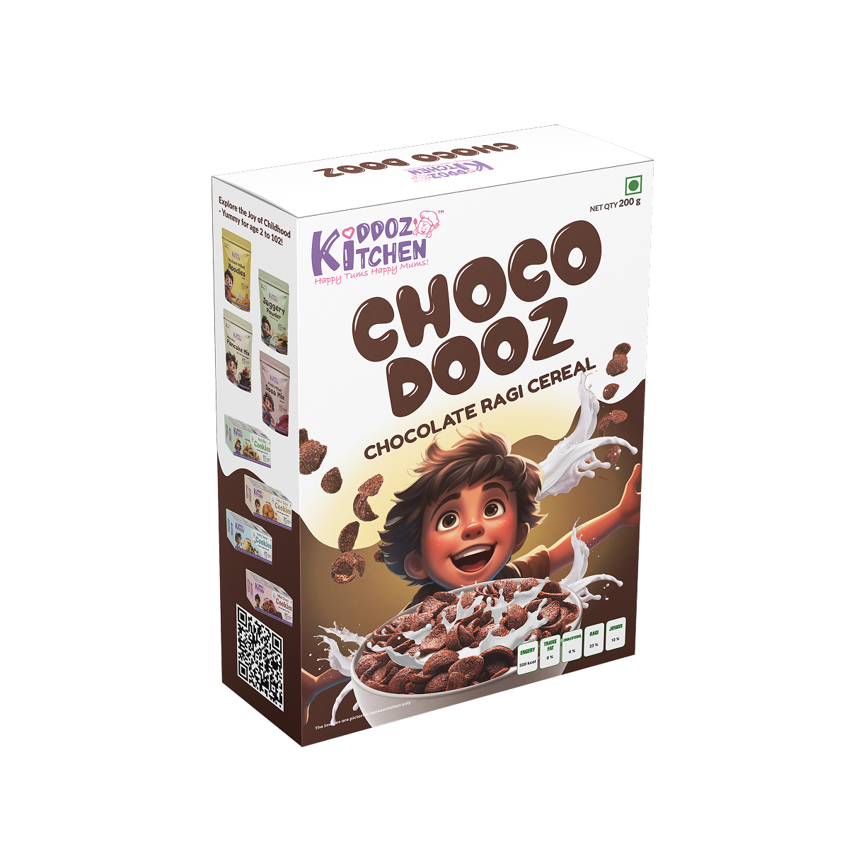 Ragi Choco Dooz – Chocolate Ragi Cereal (200g) – Kiddoz Kitchen